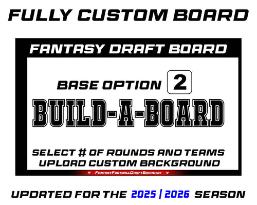 2025 Fantasy Football Draft Board + Labels | Offline Fantasy Draft Kit ...