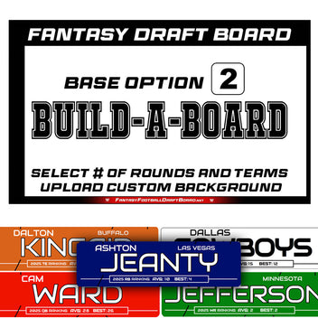 Complete 2025-2026 Fantasy Draft Kits | 10, 12, 14 Team Paper Draft Board + Labels – 360 Fantasy ...