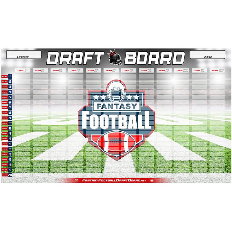 Complete 2025-2026 Fantasy Draft Kits | 10, 12, 14 Team Paper Draft Board + Labels – 360 Fantasy ...